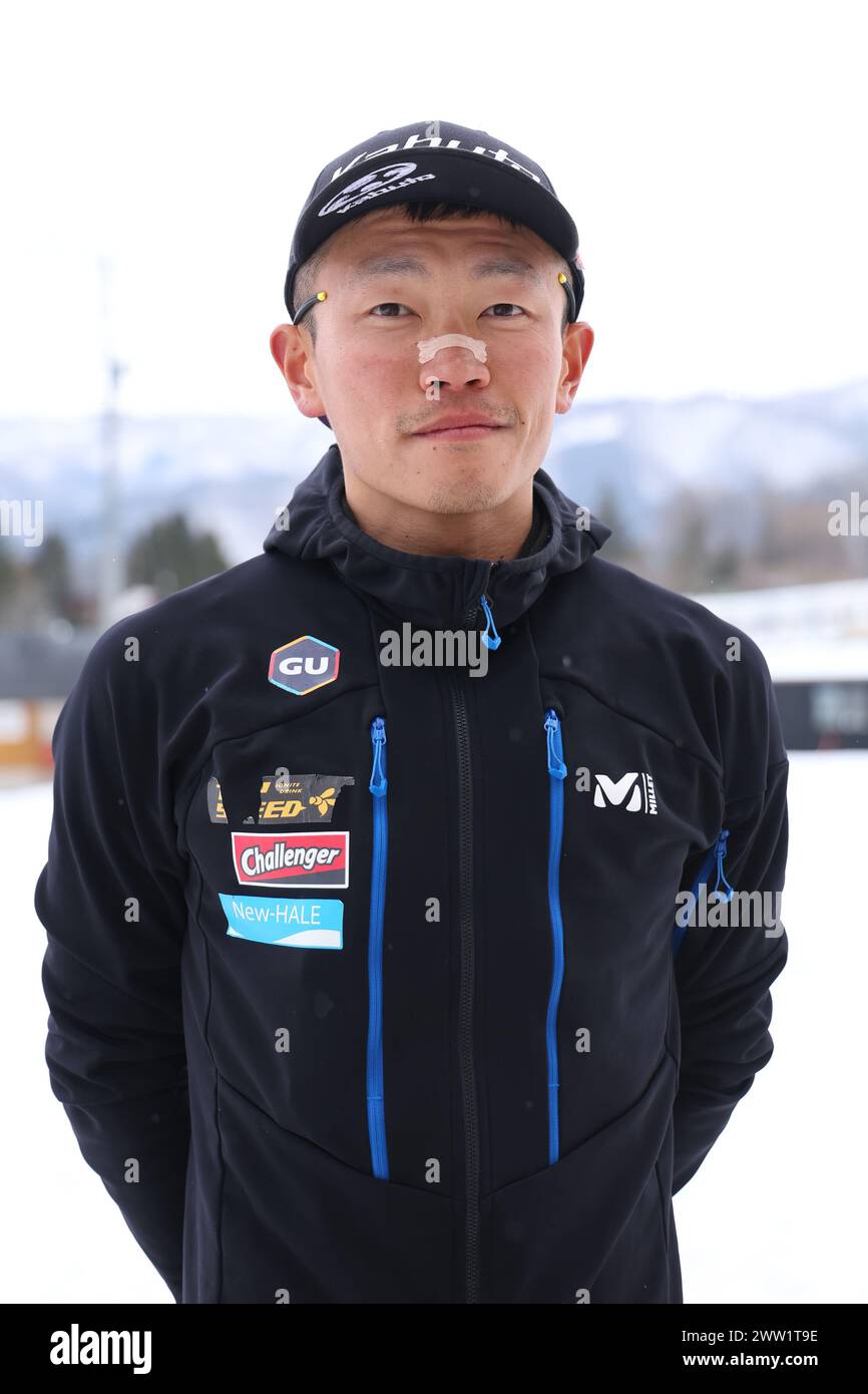 Nagano, Japan. 17th Mar, 2024. Asahi Miyazu Ski Mountaineering : SKIMO ...