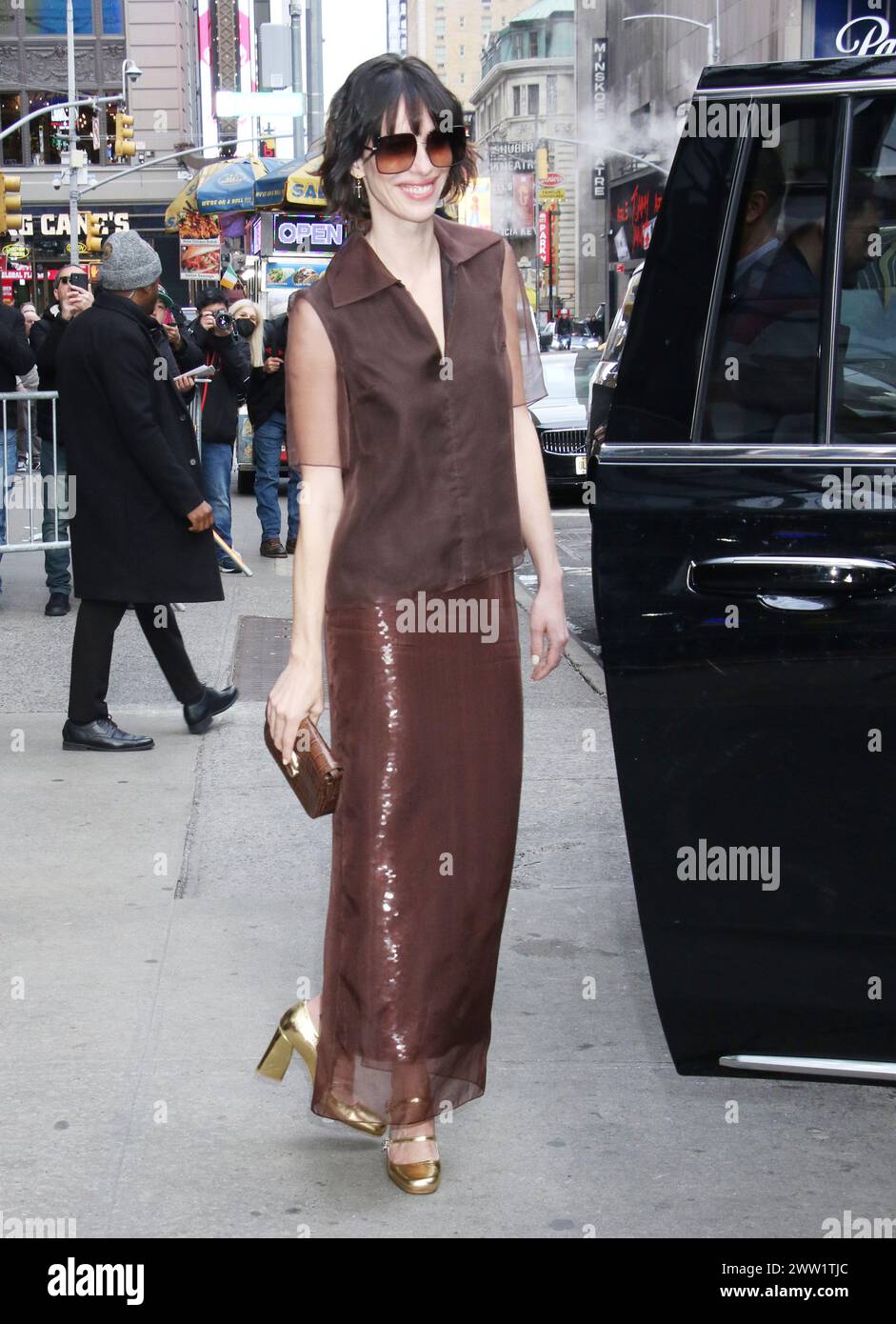 March 20, 2024 Rebecca Hall on Good Morning America to talk about new ...