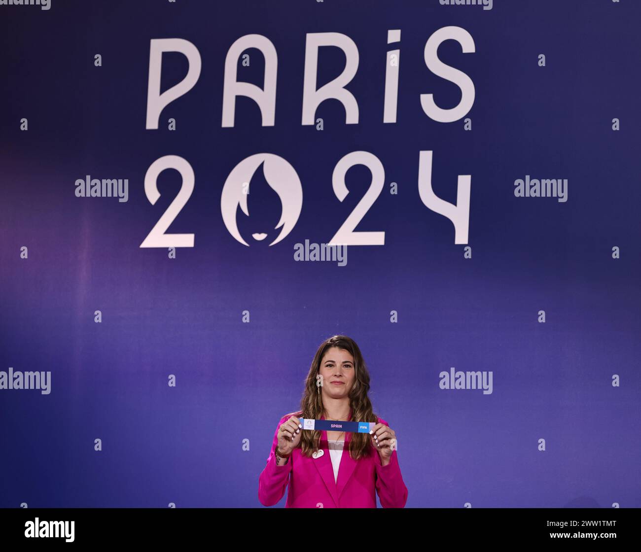 Saint Denis. 21st Mar, 2024. Canadian football player Stephanie Labbe ...