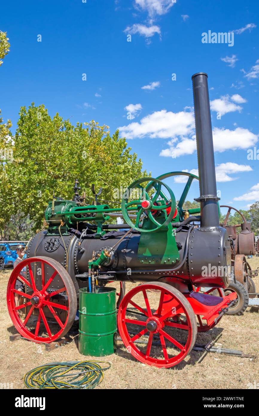 Victorian Steam Powered mobile engine Stock Photo - Alamy