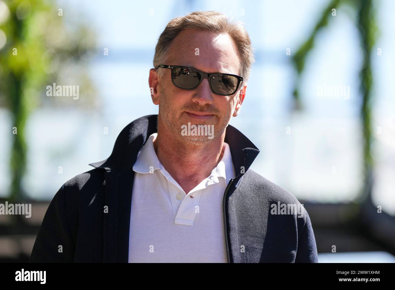 Red Bull team principal Christian Horner arrives at the Albert Park ...