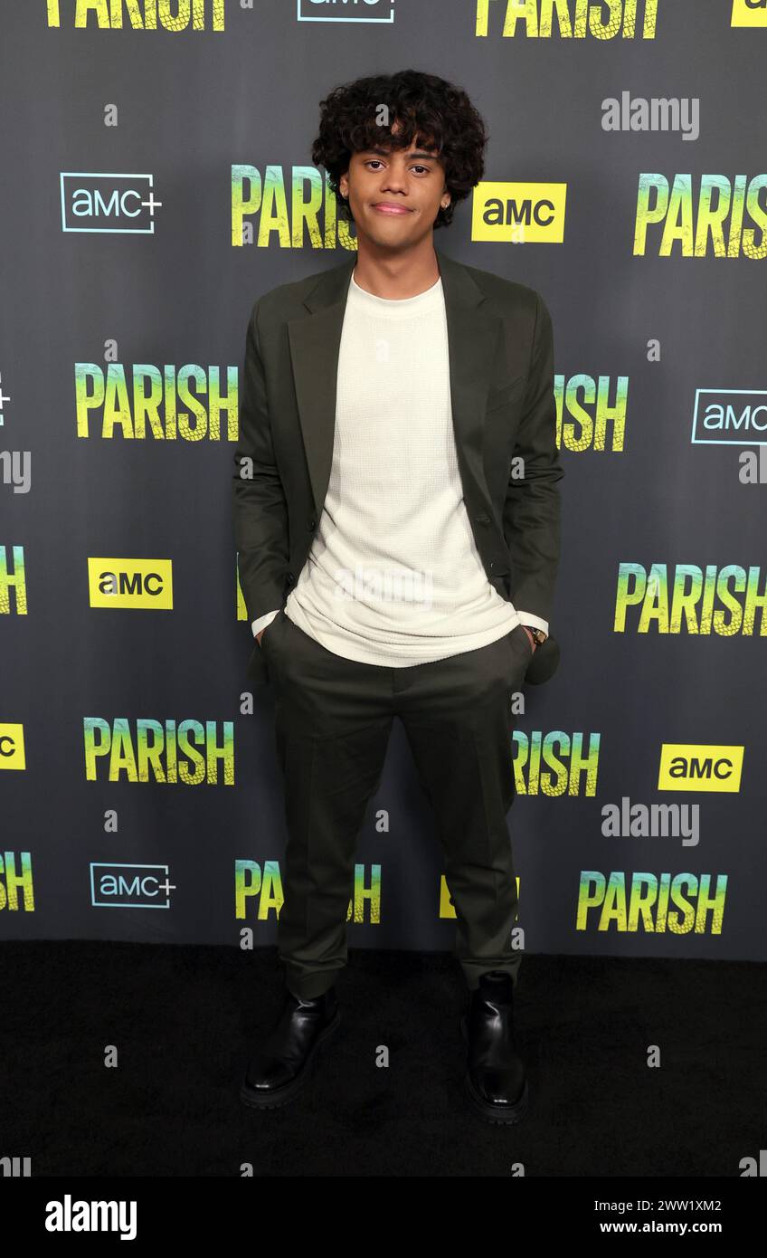 West Hollywood, Ca. 20th Mar, 2024. Caleb Baumann at the AMC/AMC Parish ...