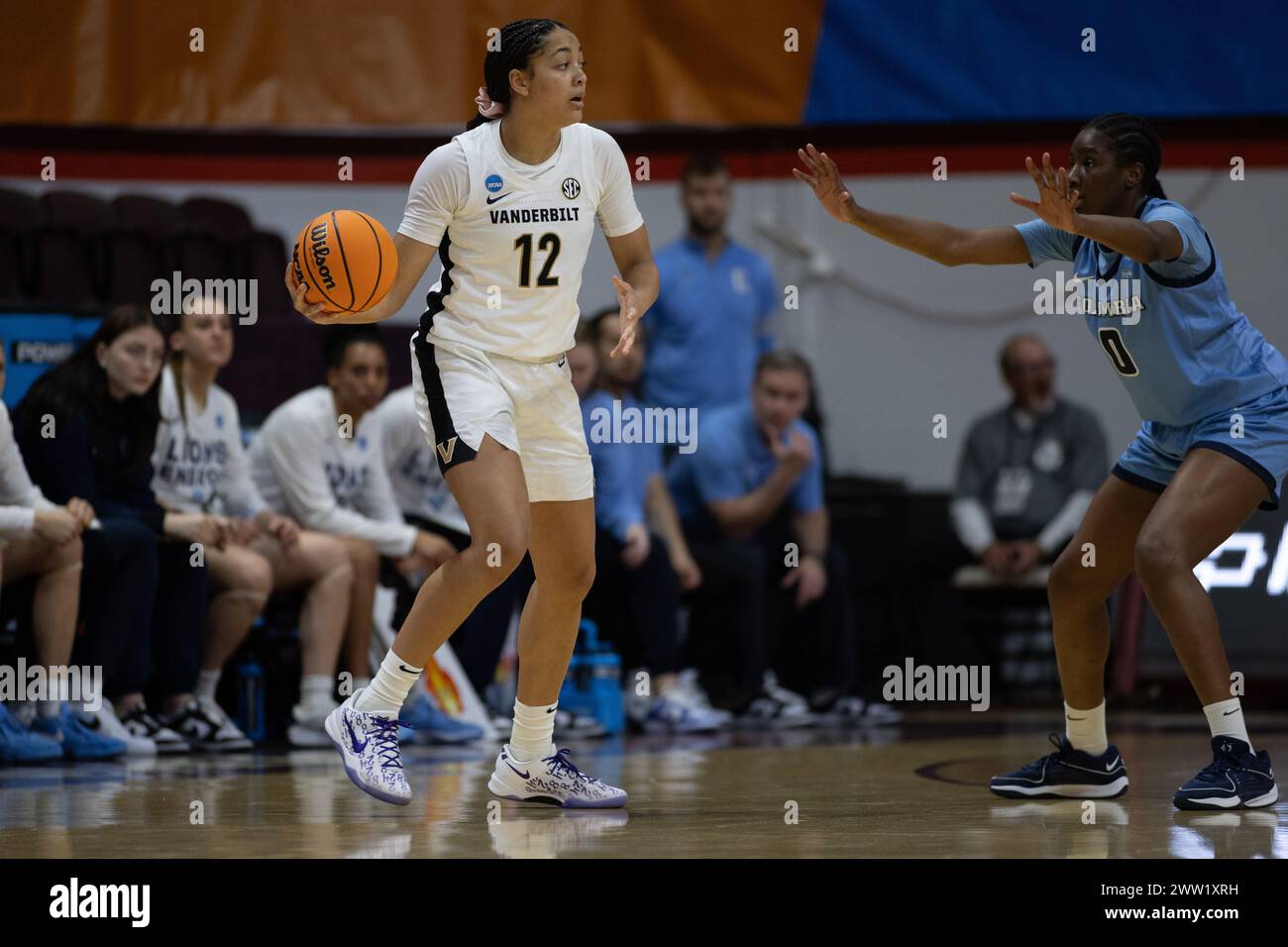 Blacksburg, VA, USA. 20th Mar, 2024. Vanderbilt Commodores forward ...