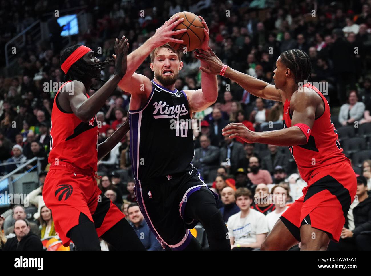 Toronto, Canada. 20th Mar, 2024. March 20, 2024, Toronto, On, CANADA: Sacramento Kings forward ...