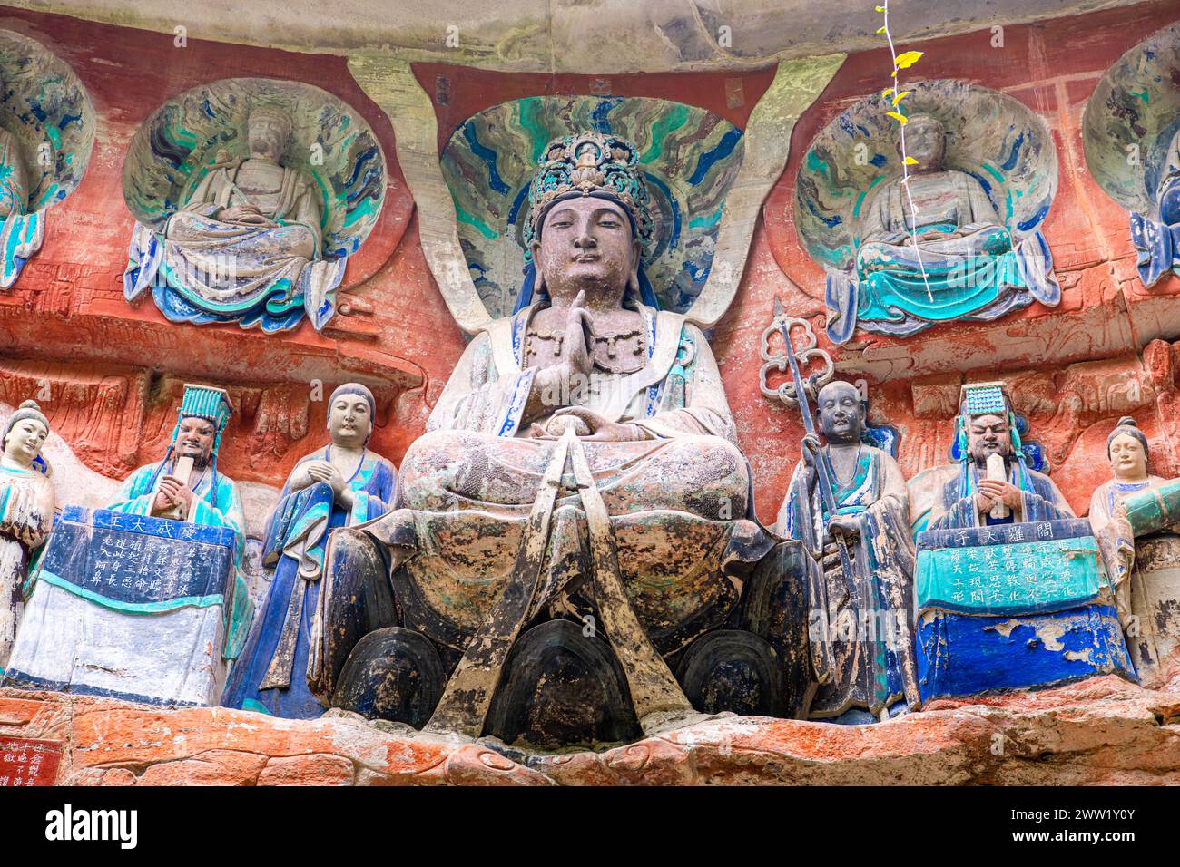 JANUARY 25, 2021, DAZU, CHINA: Ancient Giant Buddhist Hillside Rock ...