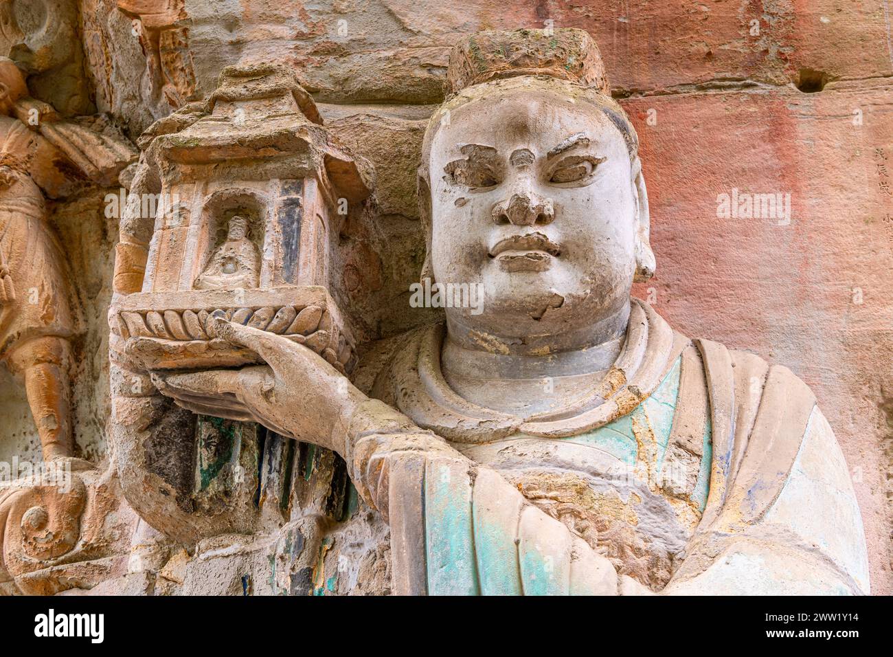 Dazu Rock Carvings, Ancient Buddhist Hillside Rock Carvings, Chongqing ...