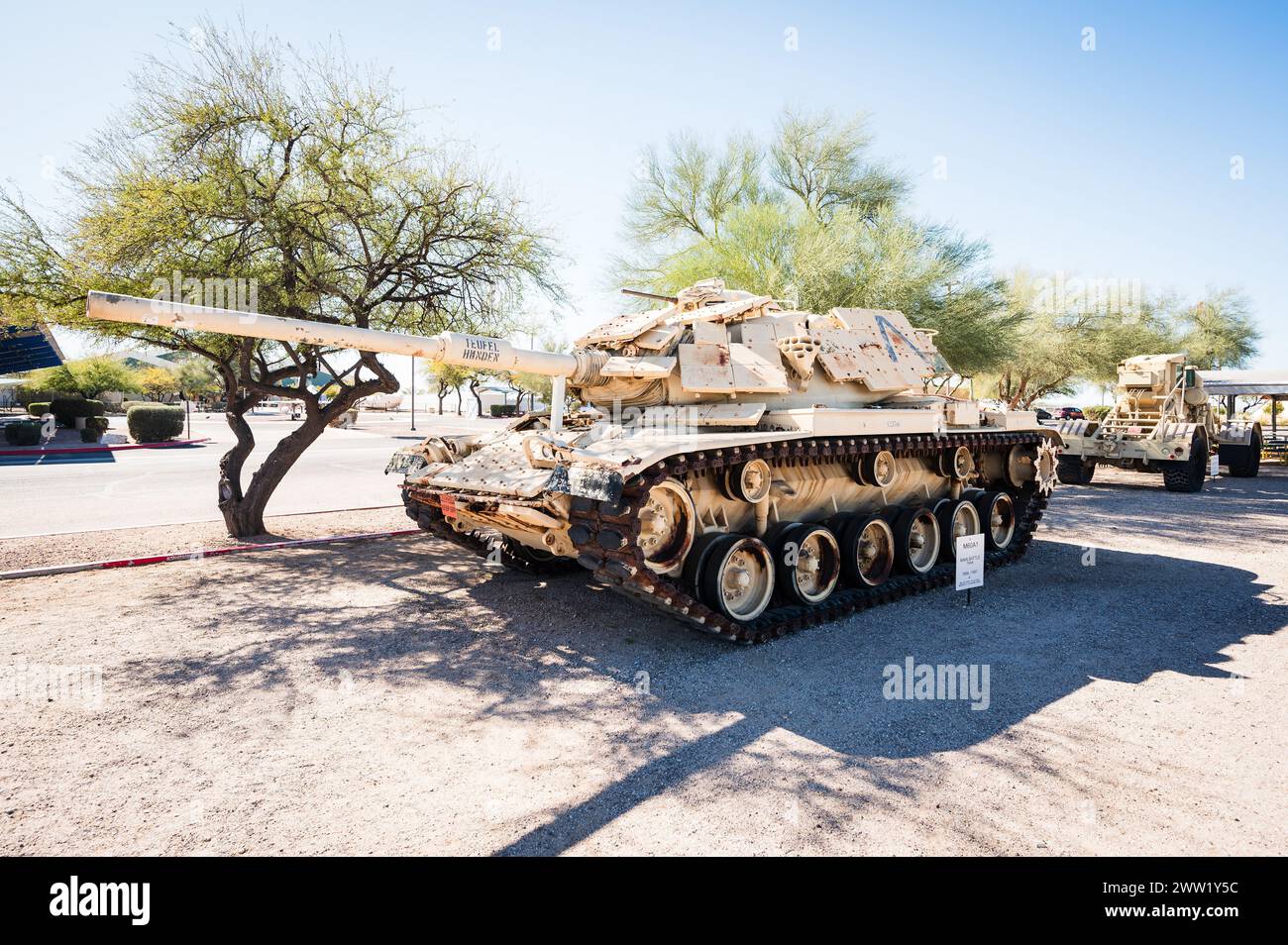 Pima Air and Space Museum. M60 tank. Tucson Arizona Stock Photo - Alamy