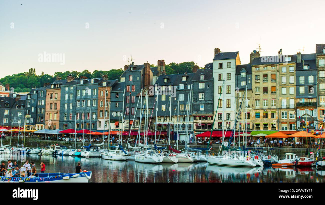 Honfleur is a famous harbor village in Normandy, France Stock Photo - Alamy