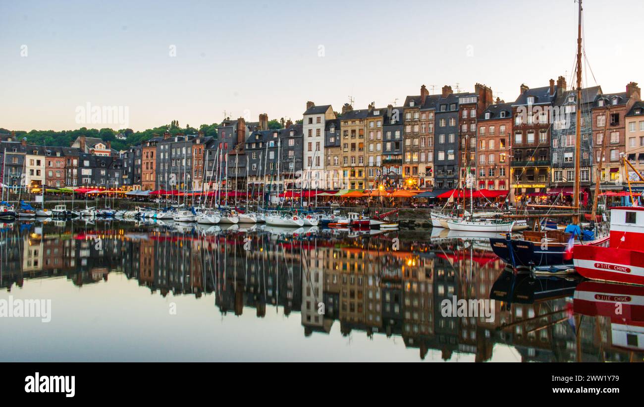 Honfleur is a famous harbor village in Normandy, France Stock Photo - Alamy