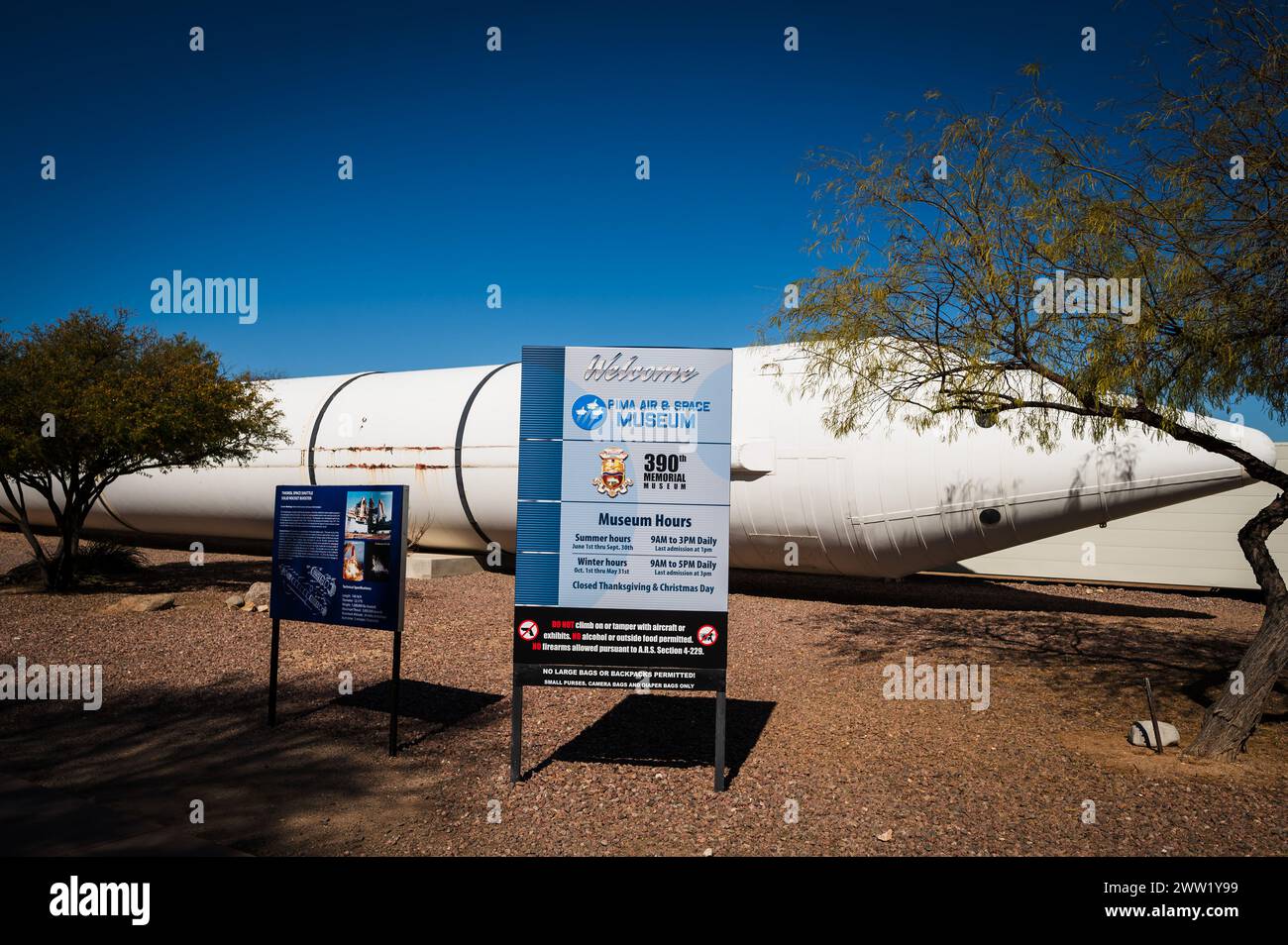 Pima Air and Space Museum. Space shuttle solid rocket booster. Tucson ...
