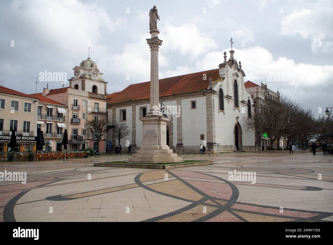 Bocage Square with Commemorative column topped with the statue of ...