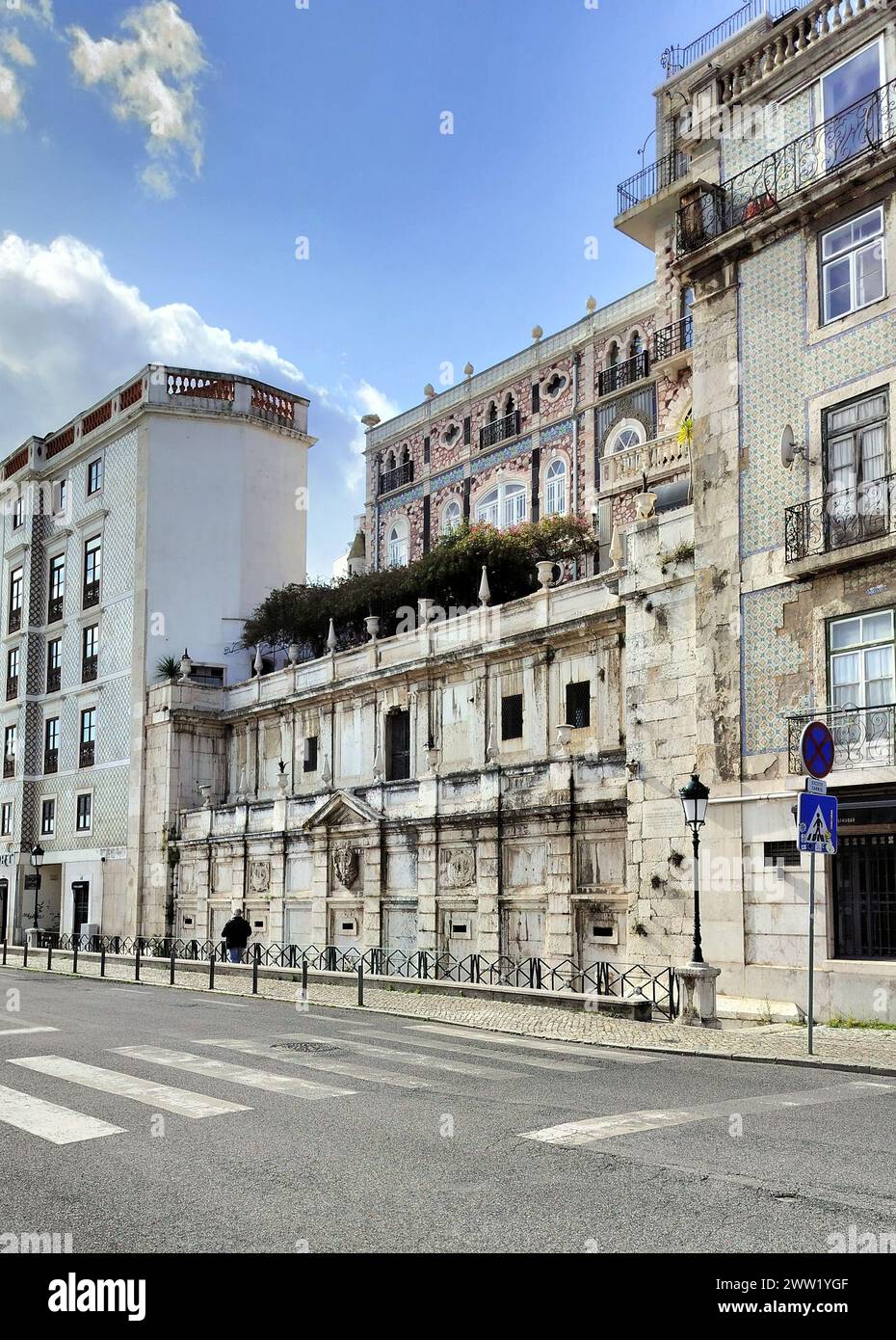The King's Fountain, Chafariz d'El-Rey, in Alfama, 18th-century ...