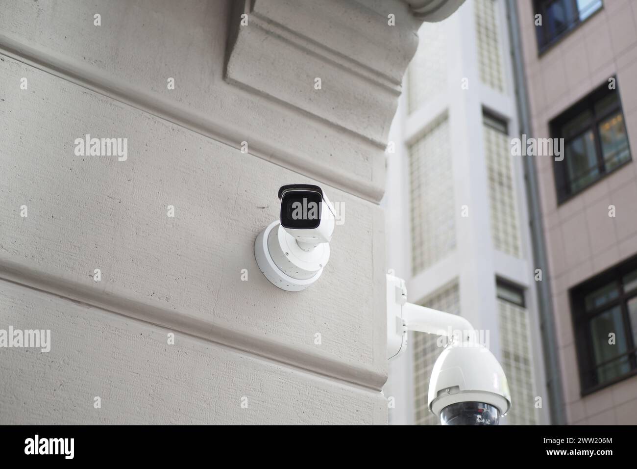 CCTV security camera operating outdoor Stock Photo - Alamy