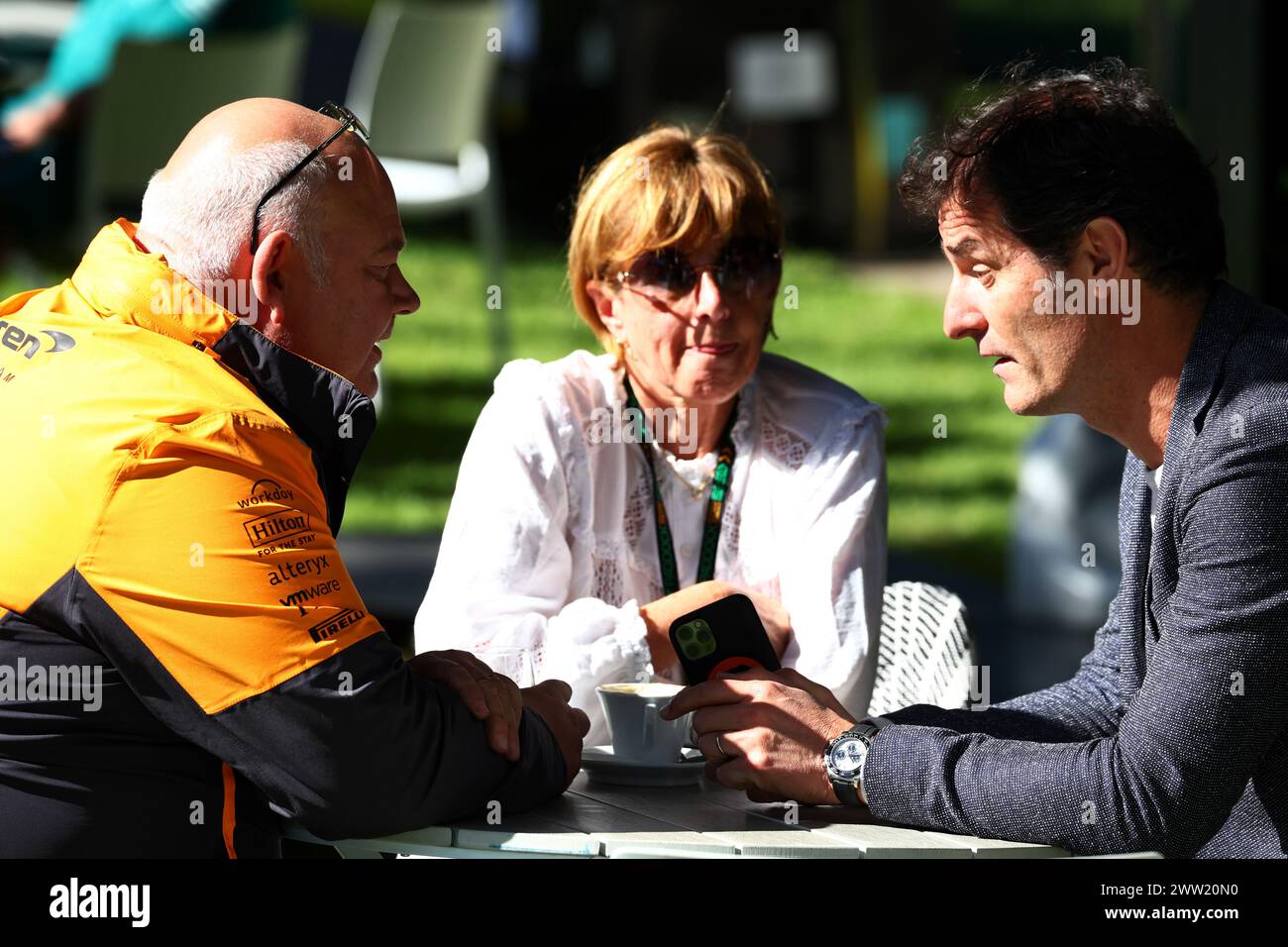Melbourne, Australia. 21st Mar, 2024. (L to R): Rob Marshall (GBR ...