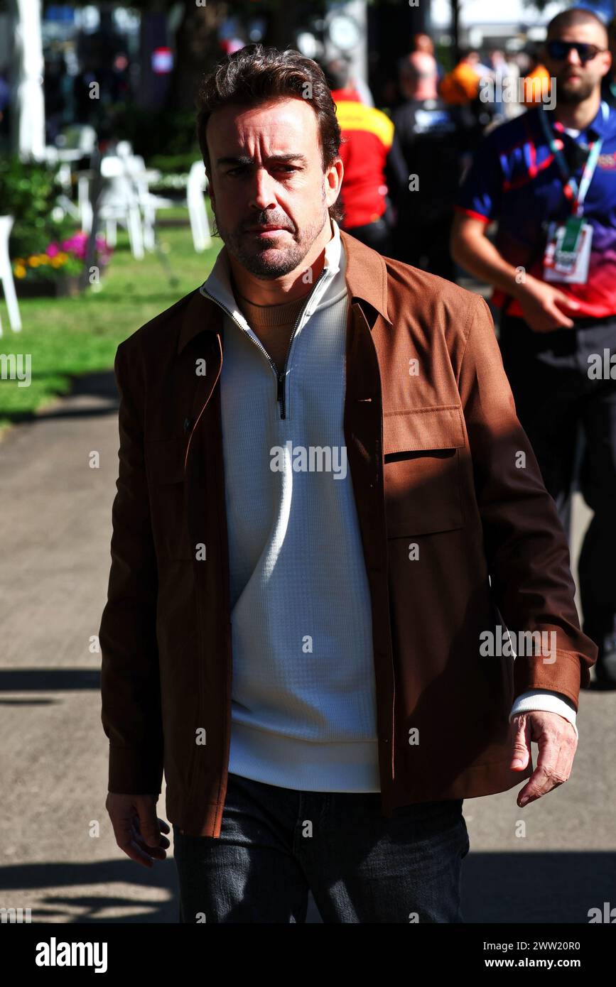 Melbourne, Australia. 21st Mar, 2024. Fernando Alonso (ESP) Aston ...