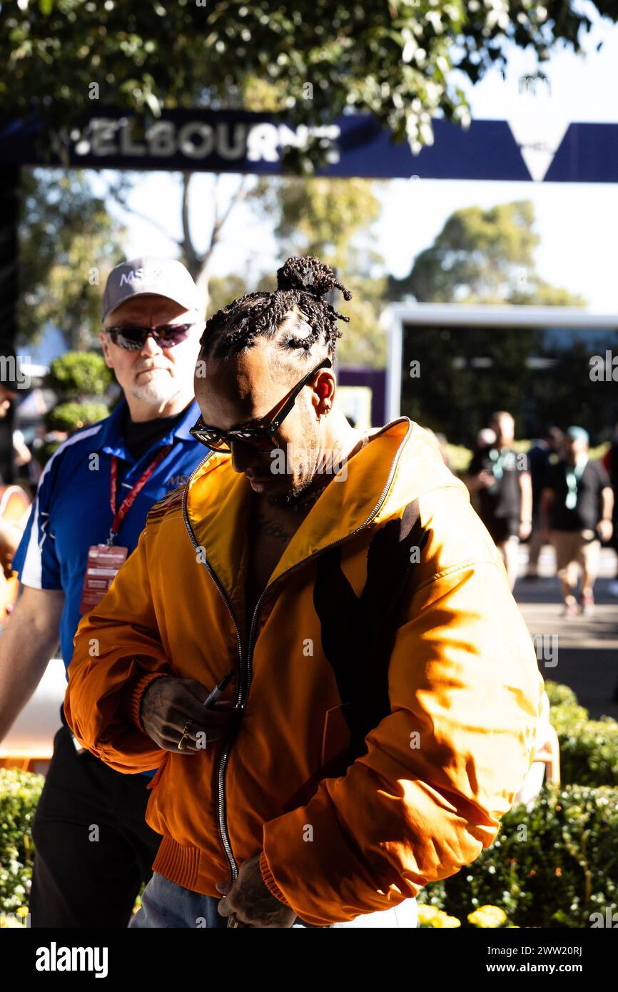Lewis hamilton melbourne 2024 hi-res stock photography and images - Alamy