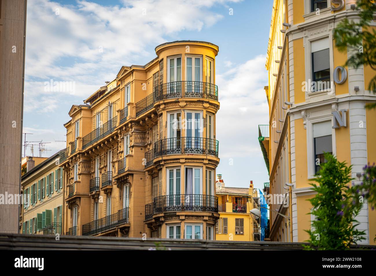 Iconic landmarks of Nice, France, Cote d'Azur, French Riviera Stock ...