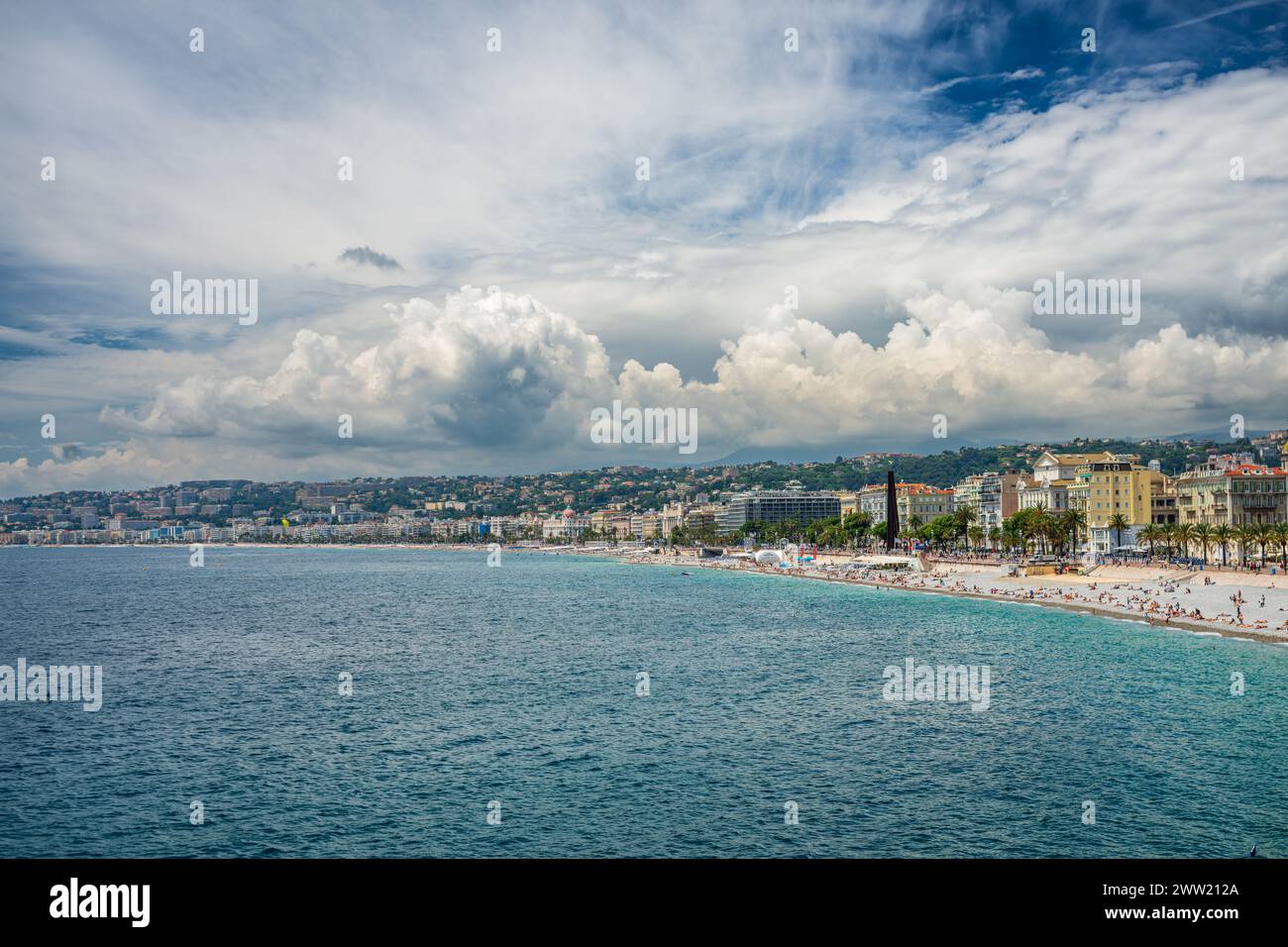 Panoramic view of Nice, France, Cote d'Azur, French Riviera Stock Photo ...