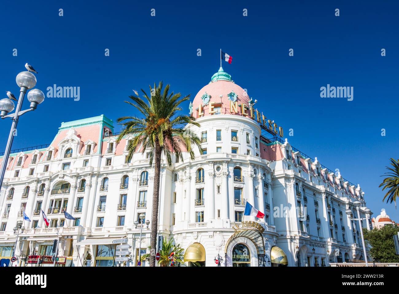 Iconic landmarks of Nice, France, Cote d'Azur, French Riviera Stock ...