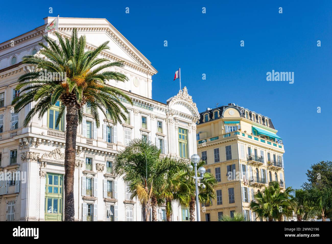 Iconic landmarks of Nice, France, Cote d'Azur, French Riviera Stock ...