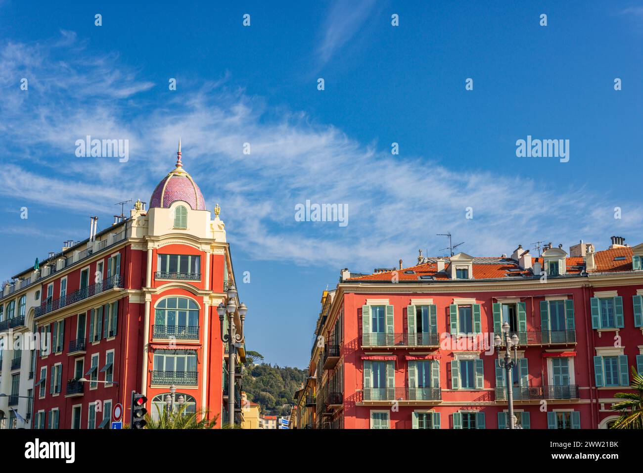 Iconic landmarks of Nice, France, Cote d'Azur, French Riviera Stock ...