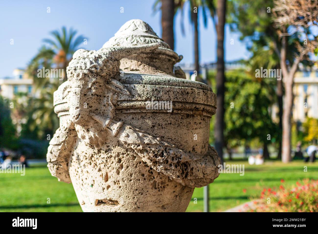 Iconic landmarks of Nice, France, Cote d'Azur, French Riviera Stock ...