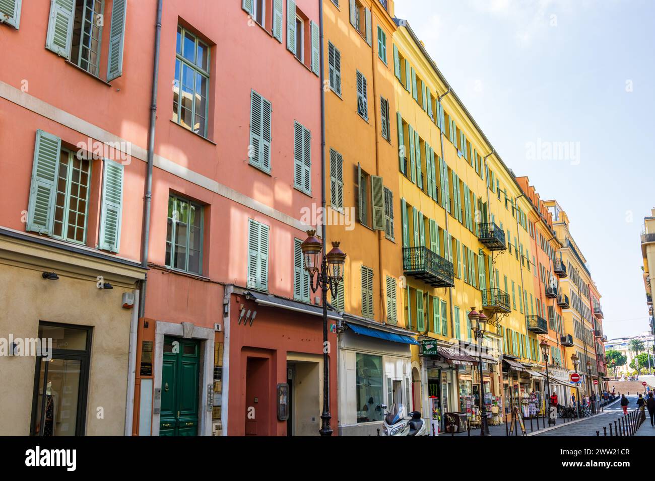 Iconic landmarks of Nice, France, Cote d'Azur, French Riviera Stock ...