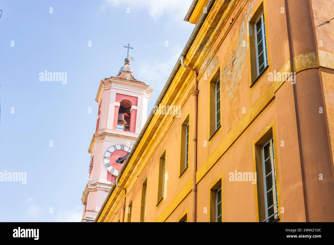 Iconic landmarks of Nice, France, Cote d'Azur, French Riviera Stock ...