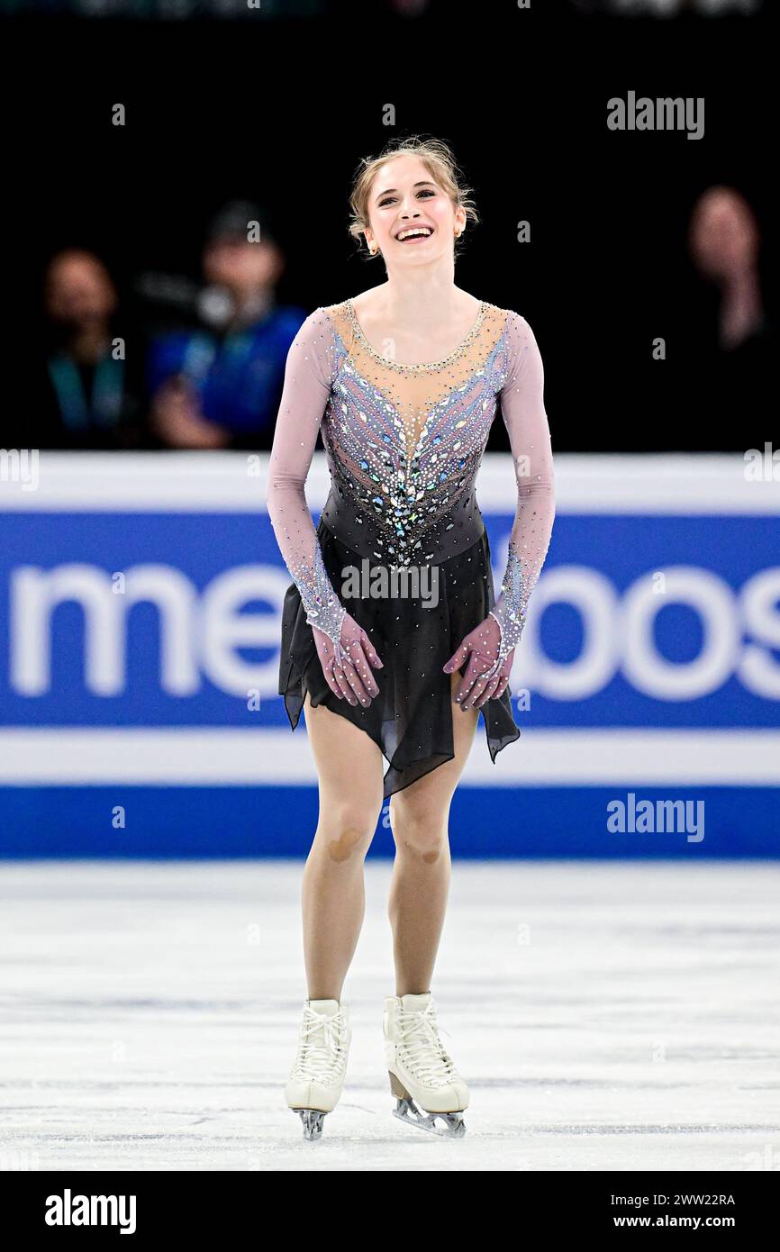 Isabeau LEVITO (USA), during Women Short Program, at the ISU World ...