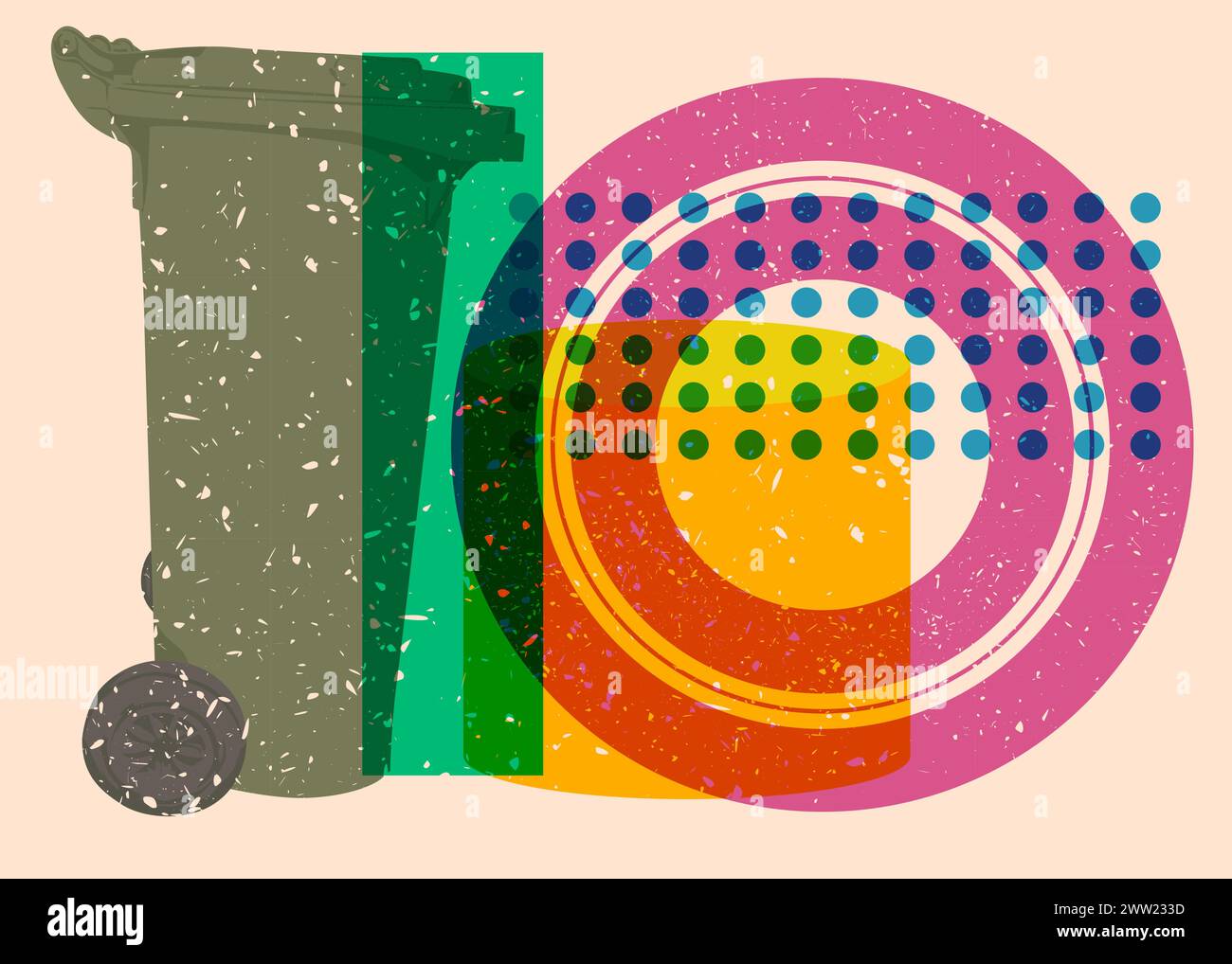 Random garbage Stock Vector Images - Alamy