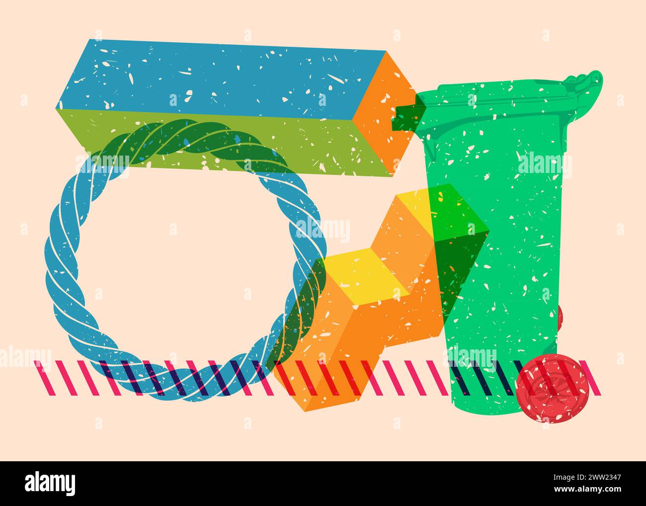 Random garbage Stock Vector Images - Alamy