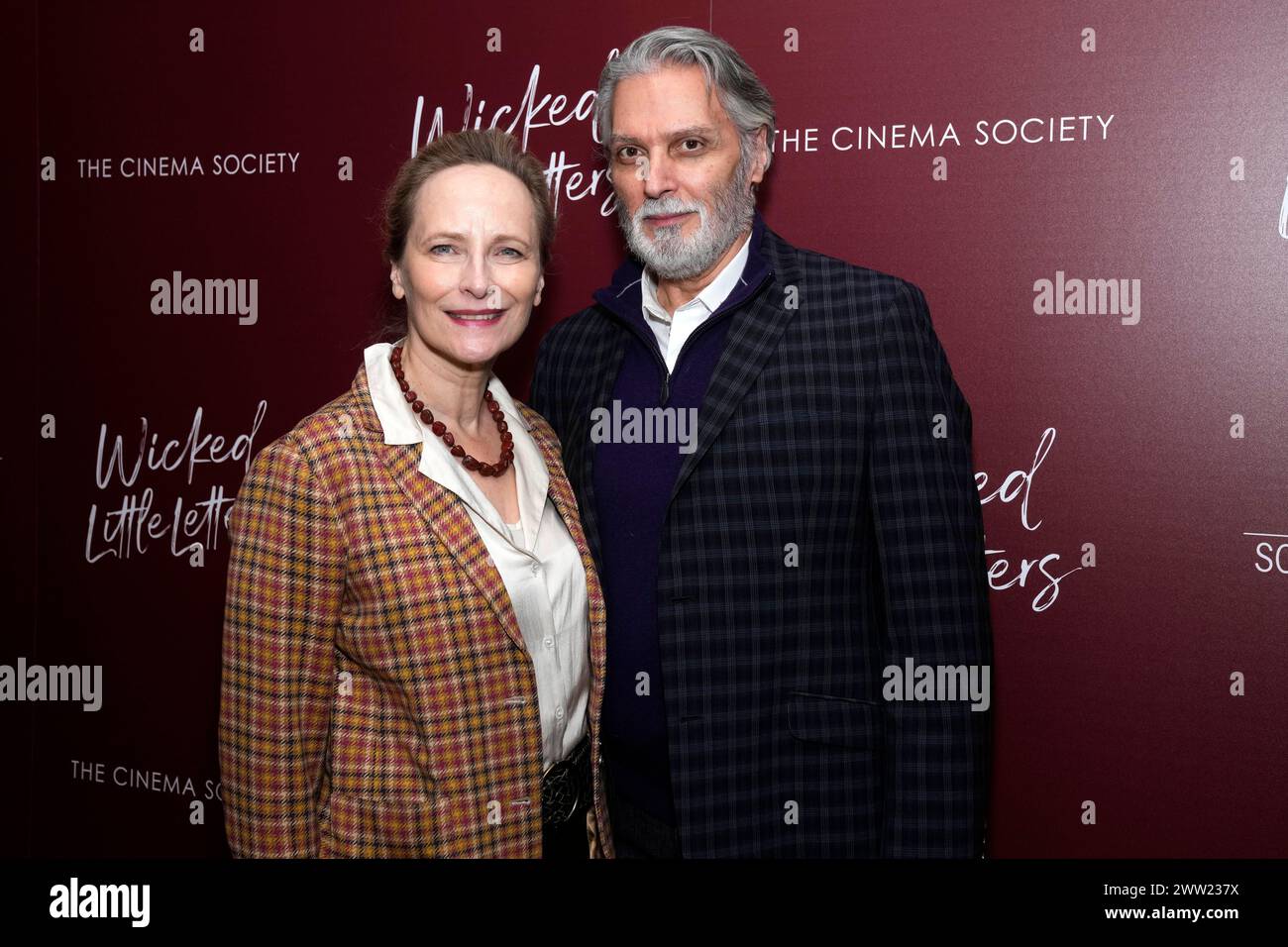 Laila Robbins and Robert Cuccioli attend a "Wicked Little Letters ...