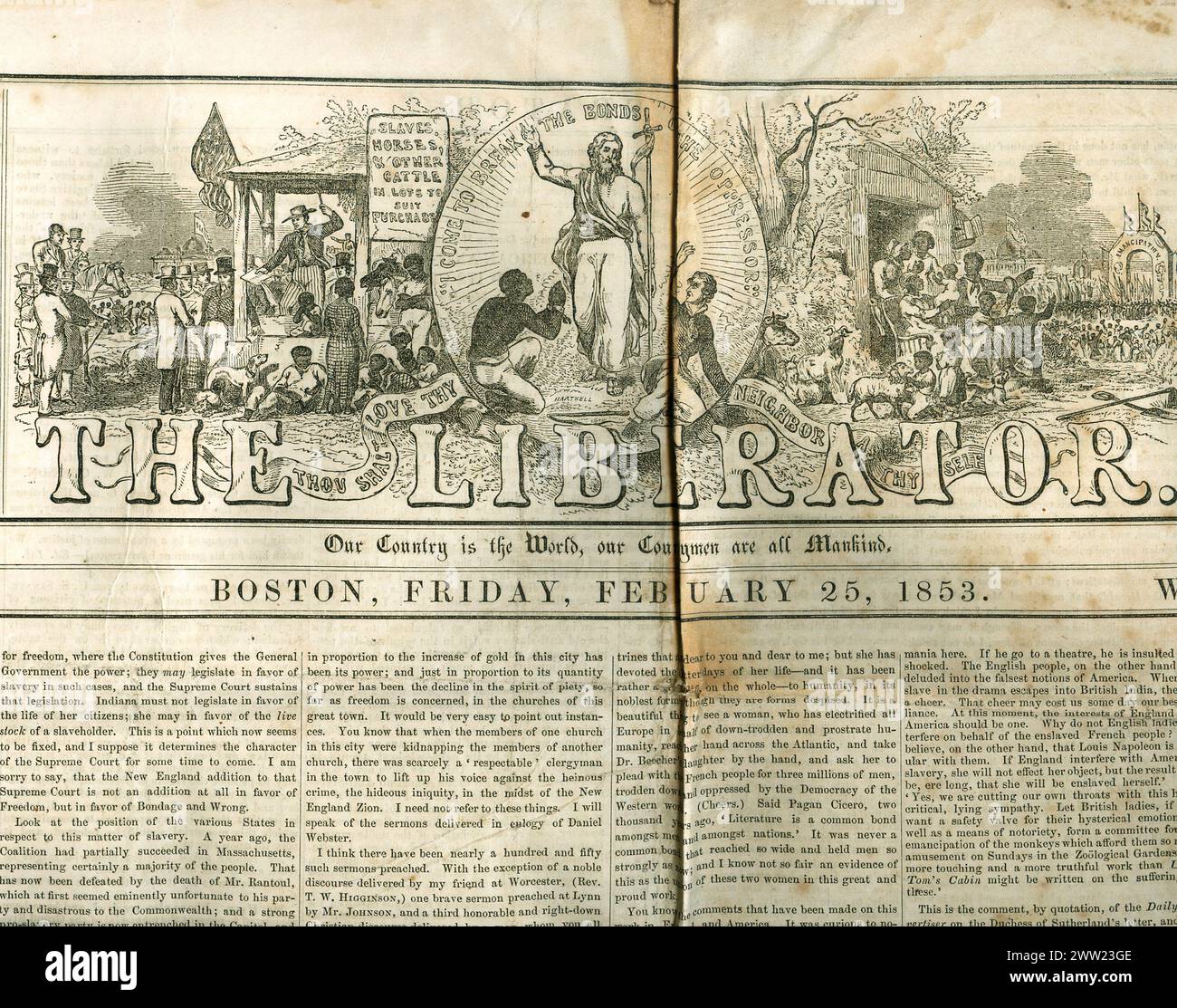The Liberator Newspaper Stock Photo - Alamy