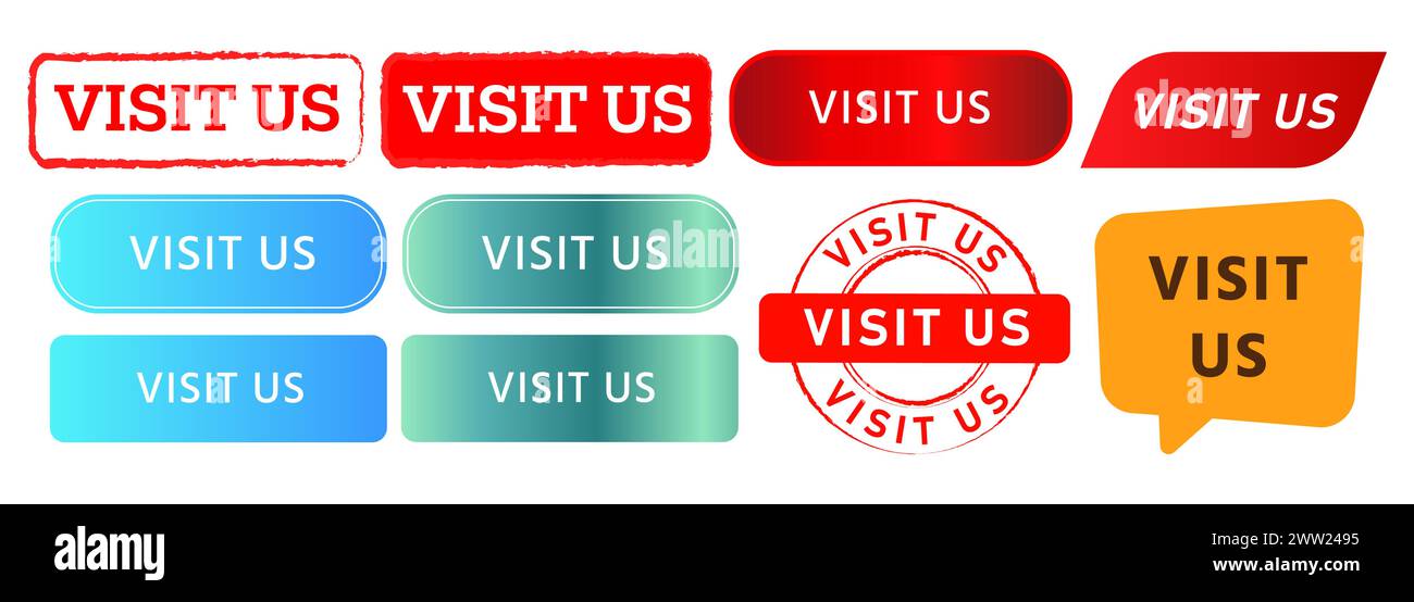 Visit us design hi-res stock photography and images - Alamy