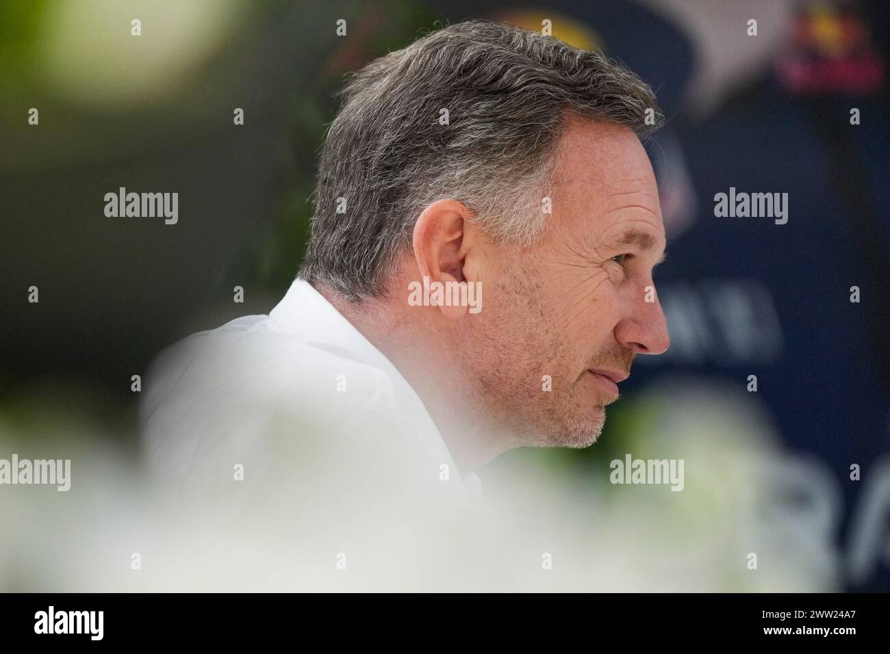 Red Bull team principal Christian Horner reacts ahead of the Australian ...