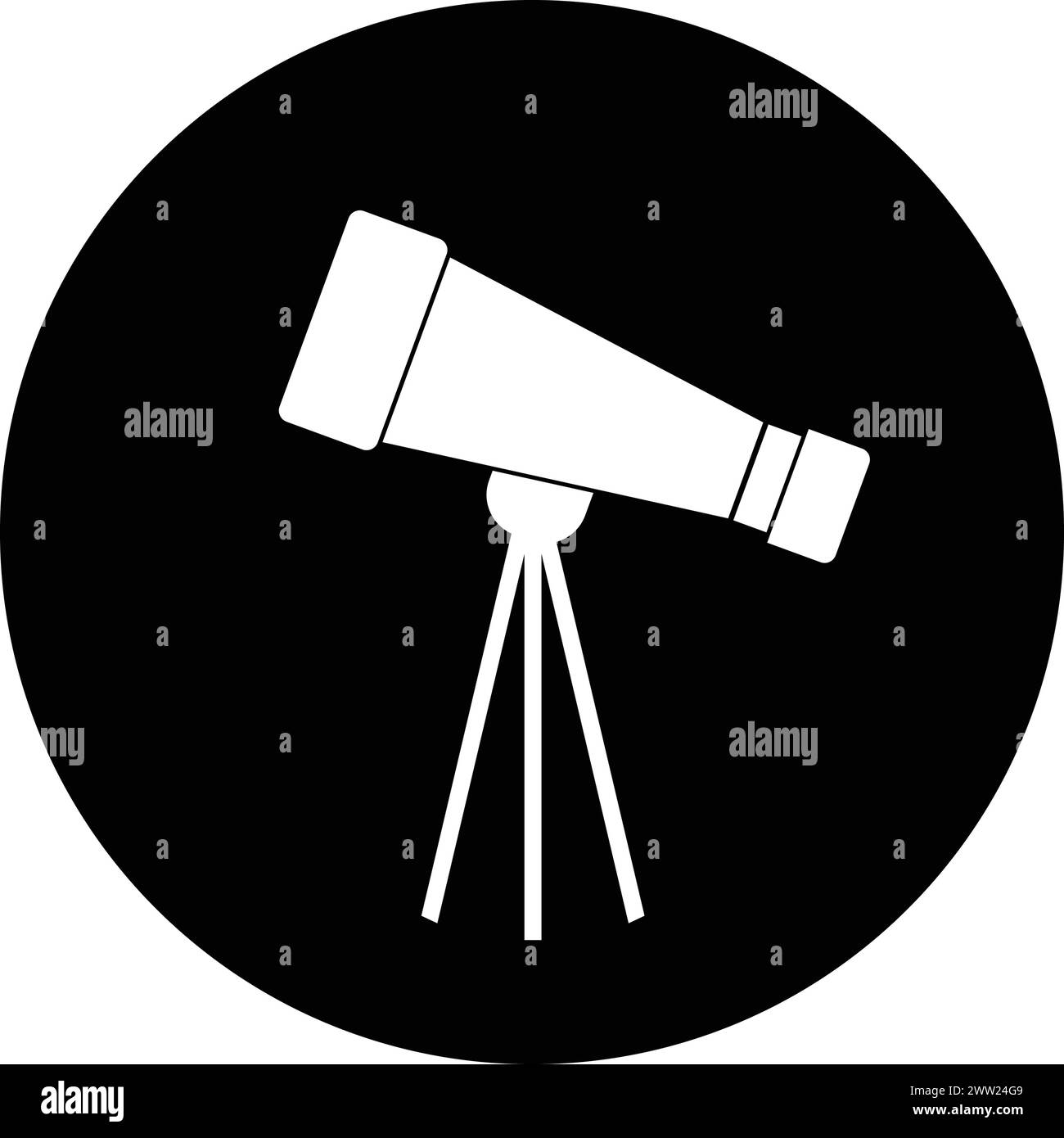 Binoculars logo icon illustration hi-res stock photography and images ...