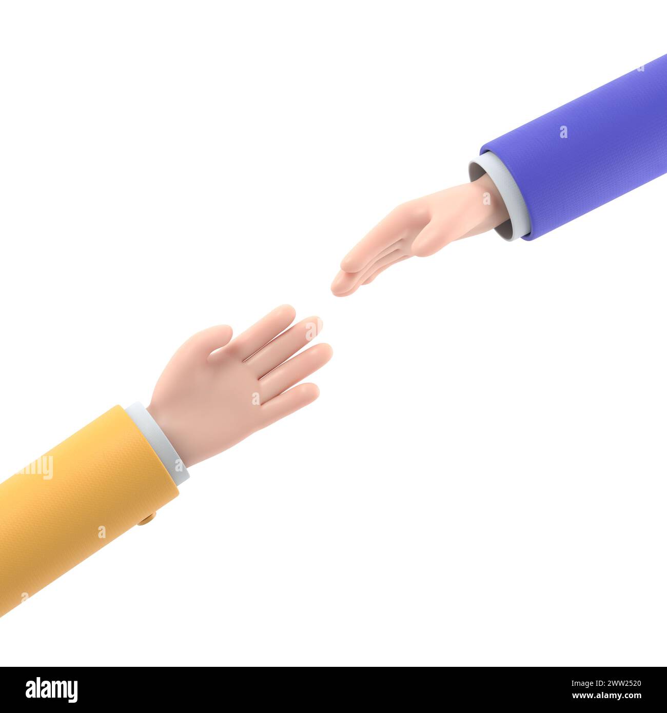 Cartoon Gesture Icon Mockup.Helping hand of god. Gesture hand concept ...