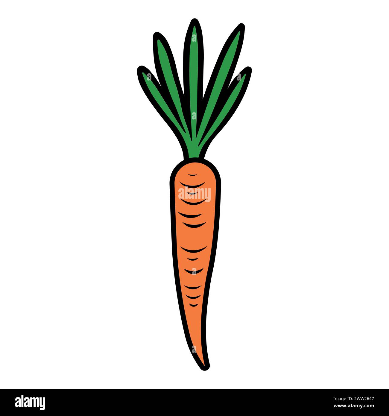 vector carrot icon on white background Stock Vector Image & Art - Alamy