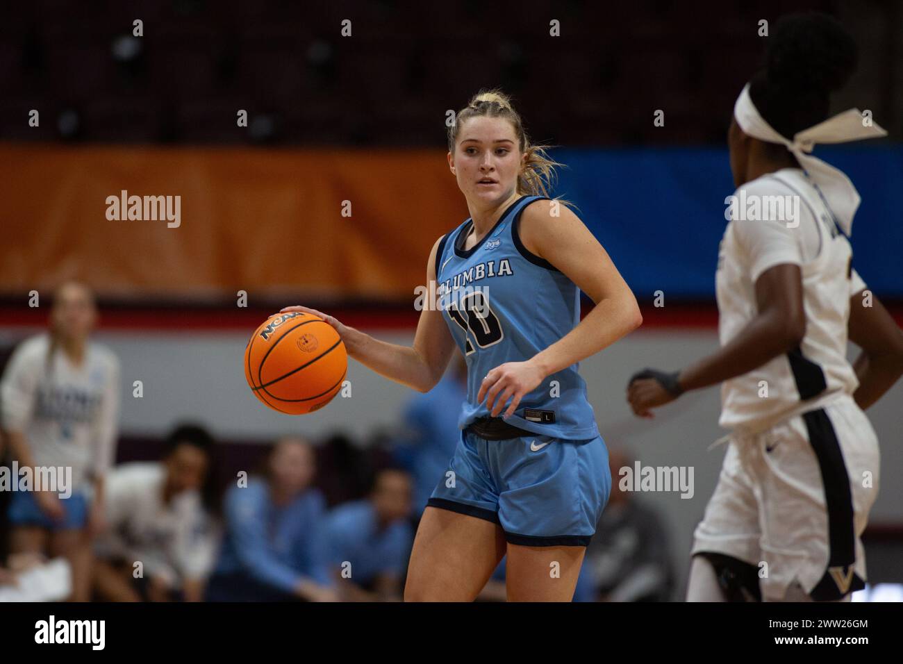 Blacksburg, VA, USA. 20th Mar, 2024. Columbia Lions guard Kitty ...