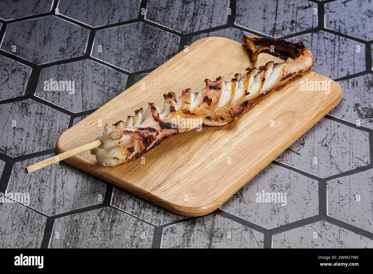 Delicous tasty Grilled octopus tentacle snack Stock Photo - Alamy