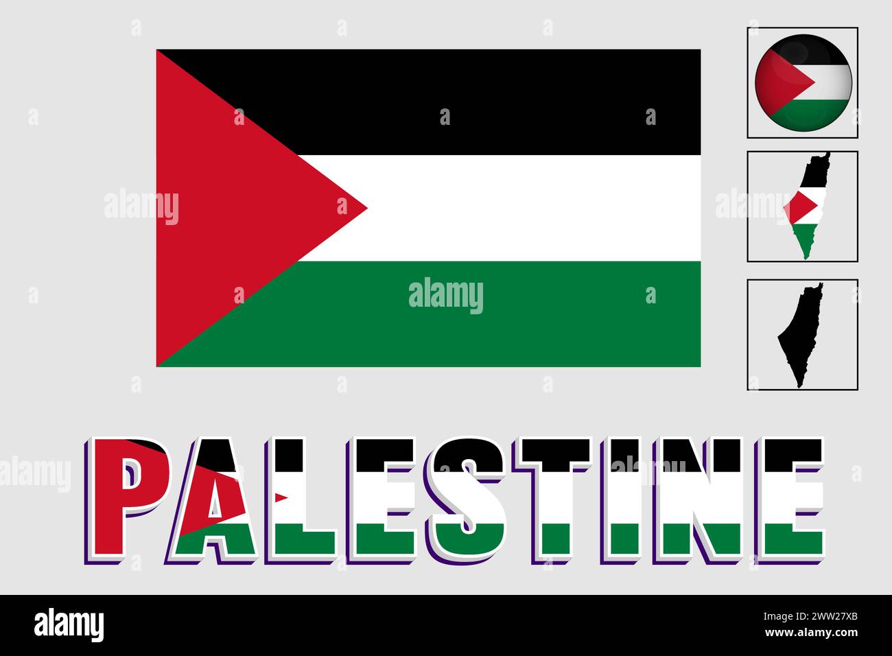 Jordan flag in vector Stock Vector Images - Alamy