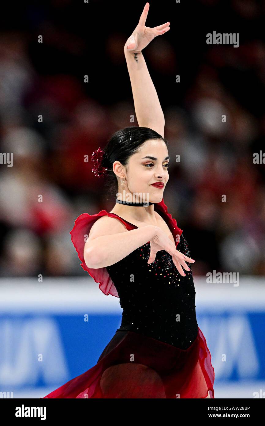 Madeline SCHIZAS (CAN), during Women Short Program, at the ISU World ...