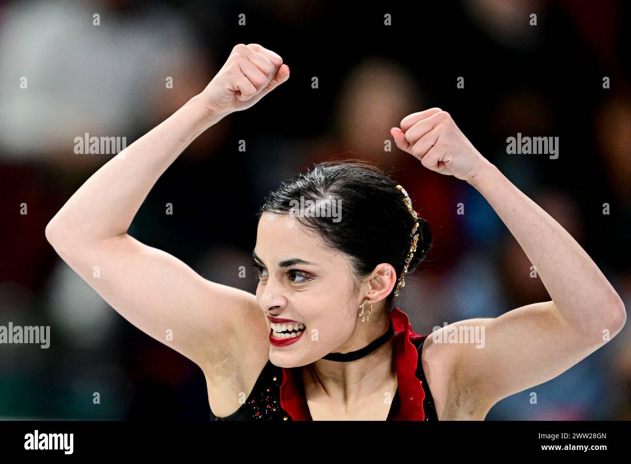Madeline SCHIZAS (CAN), during Women Short Program, at the ISU World ...