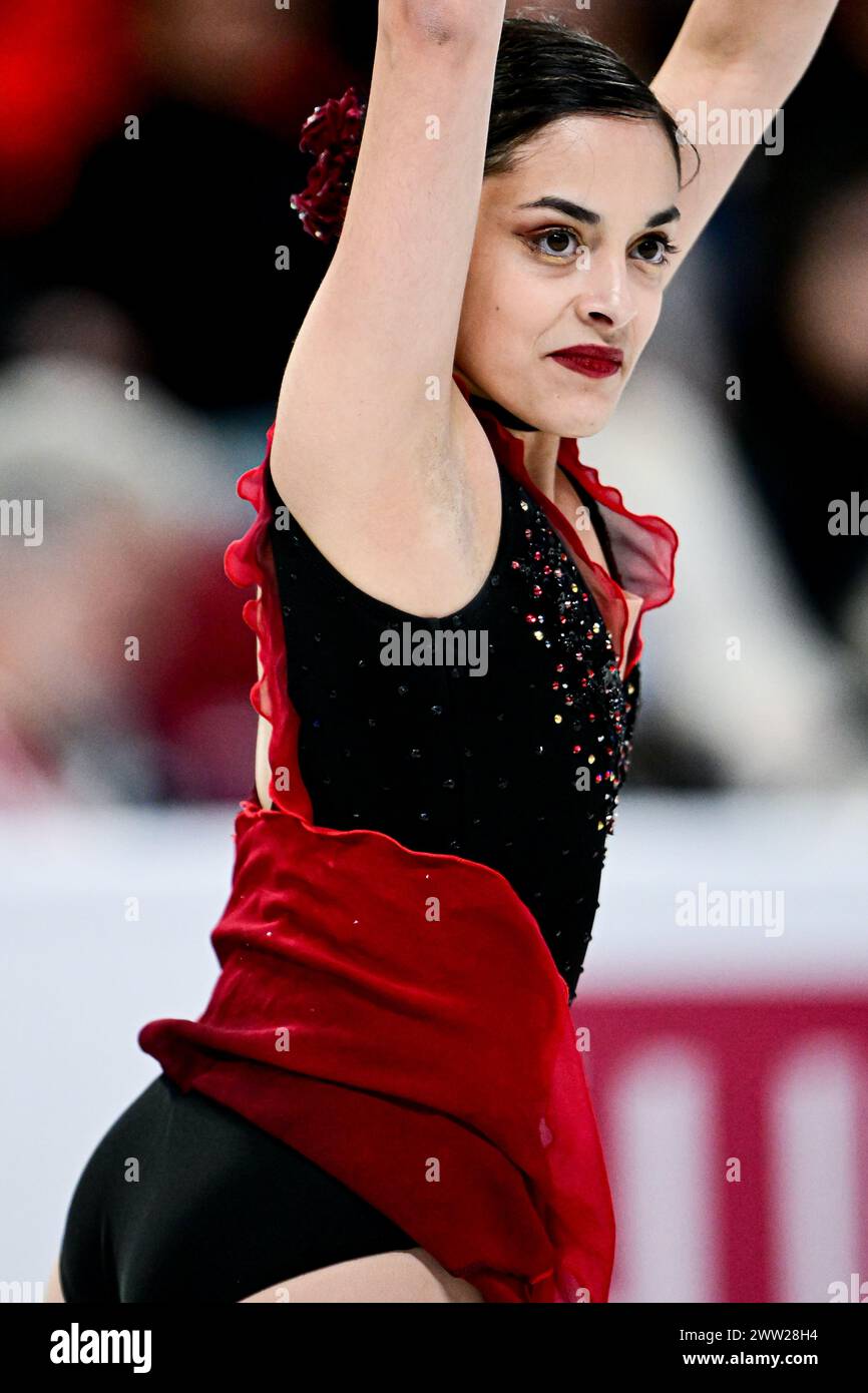 Madeline SCHIZAS (CAN), during Women Short Program, at the ISU World ...