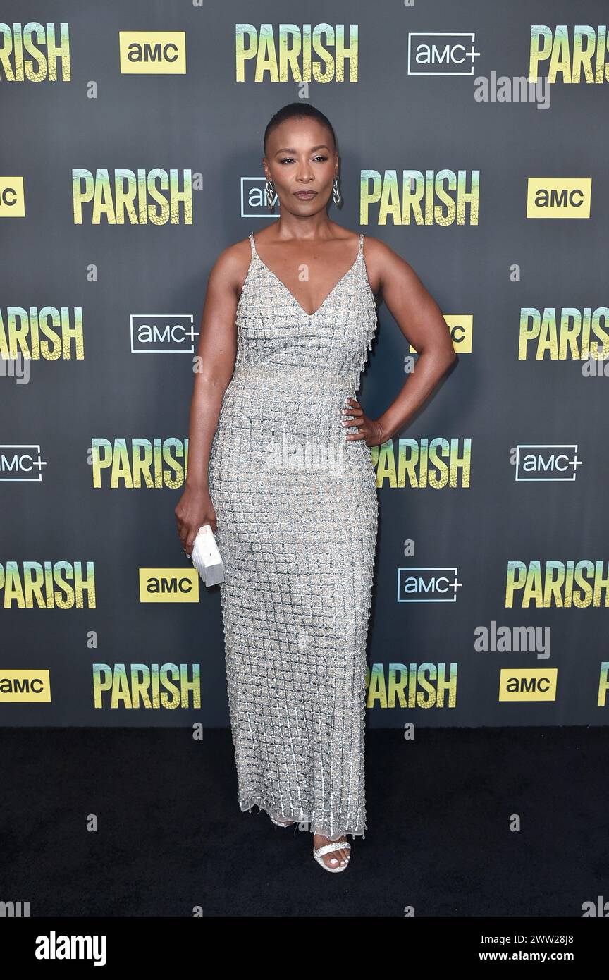 Bonnie Mbuli arrives at the premiere of "Parish" on Wednesday, March 20 ...