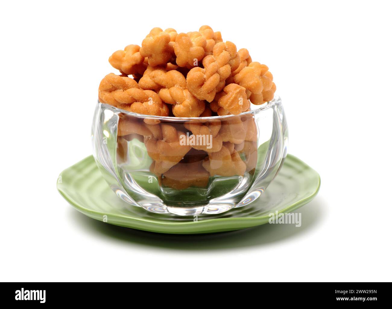 Chinese fried dough twist on white background Stock Photo - Alamy