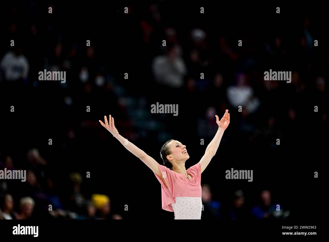 Livia KAISER (SUI), during Women Short Program, at the ISU World Figure ...