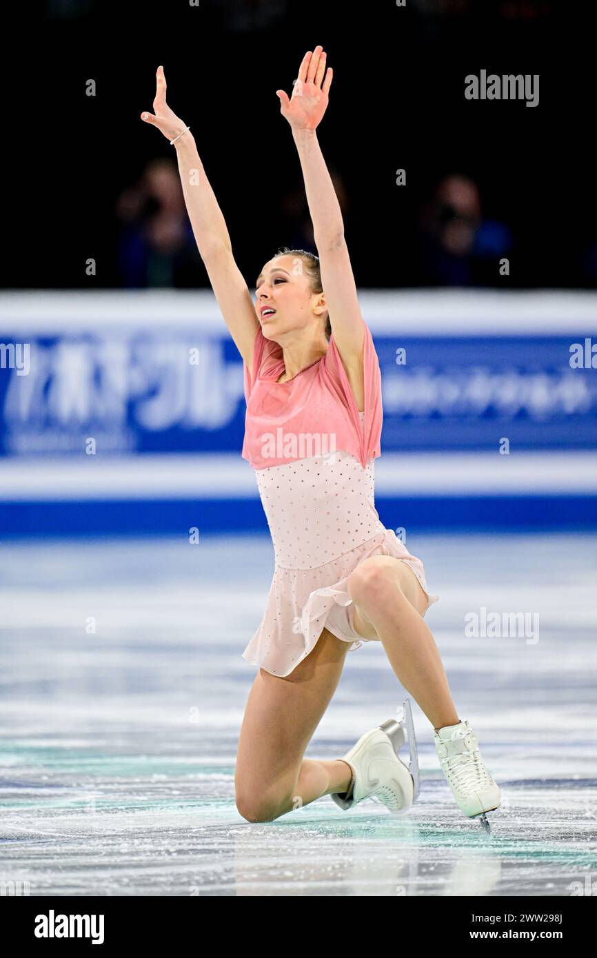 Livia KAISER (SUI), during Women Short Program, at the ISU World Figure ...