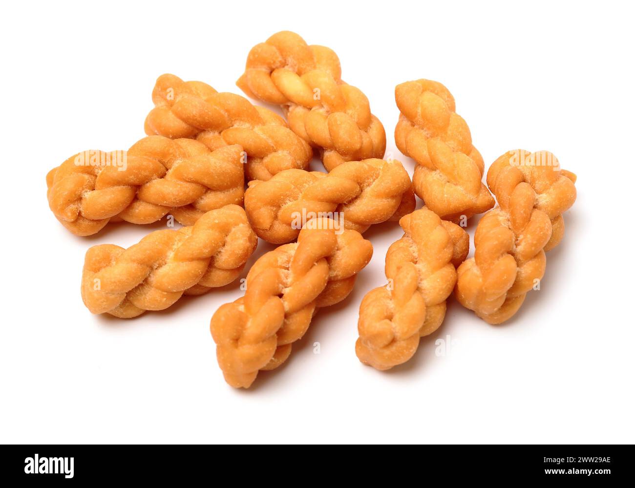 Chinese fried dough twist on white background Stock Photo - Alamy