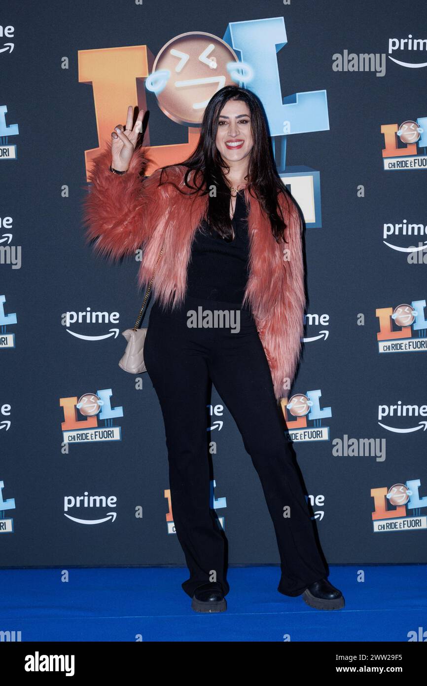 Angelica Massera during the Photocall of the TV Show LOL 4 - Chi Ride e ...